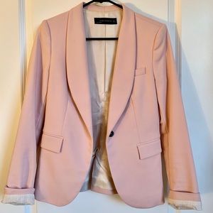 Zara | Jackets & Coats | Zara Woman Light Pink Blazer | Poshmark